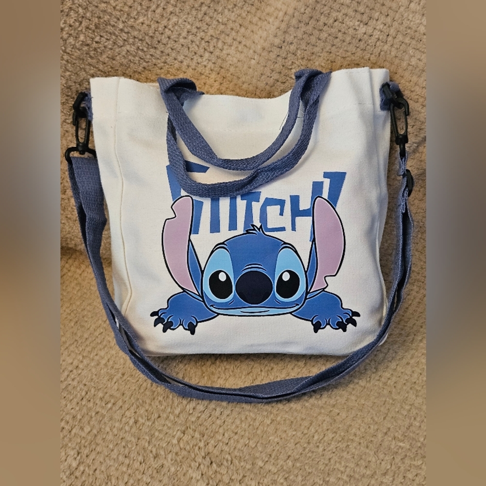 Stitch (Lilo & Stitch) Canvas Bag, Nwot - Gem
